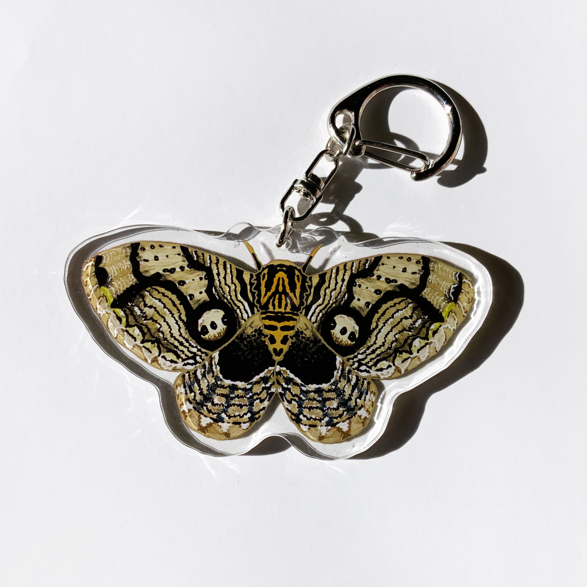 Owl Moth - 2.5" Acrylic Keychain – Creepy Kawaii