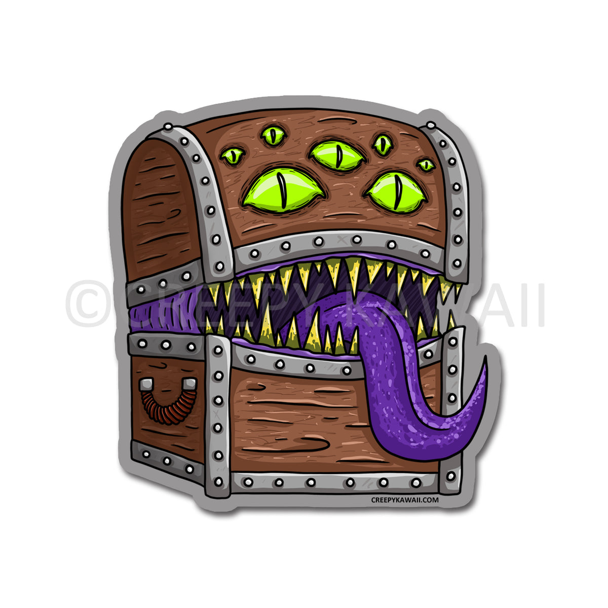 Mimic - 3 Inch Weatherproof Vinyl Sticker – Creepy Kawaii